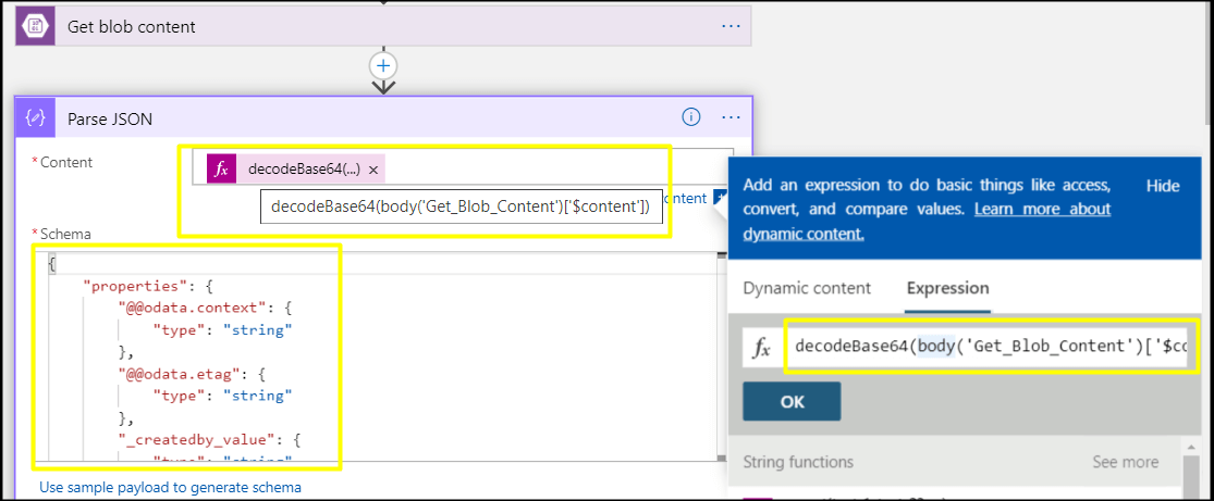 Create CE record from JSON file stored in Azure | Nex Softsys